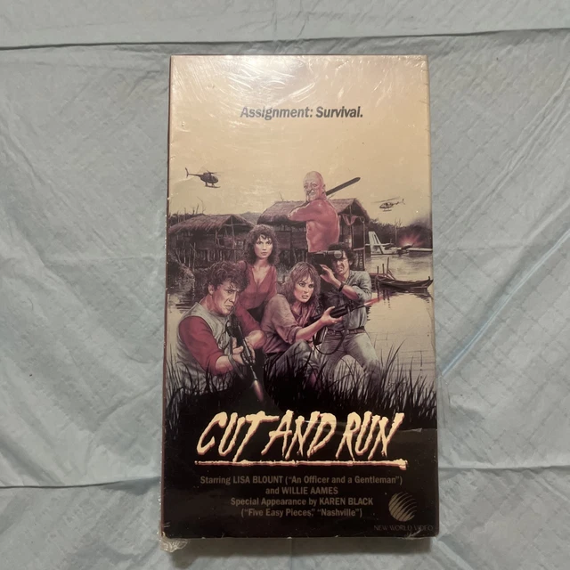 RARE! CUT AND Run (VHS, 1985) Horror, Slasher, Lisa Blount, Leonard ...