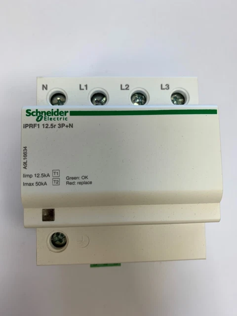 SCHNEIDER SURGE ARRESTER Acti 9 Iprf1-12.5A 3P+N Limp 230V/400V ...