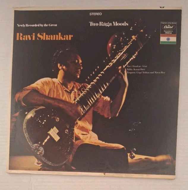 RAVI SHANKAR TWO Raga Moods LP Capitol ST-10482 1967 Stereo Rainbow ...