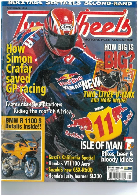 TWO WHEELS MOTORCYCLE magazine September 1998 Moto Guzzi California ...