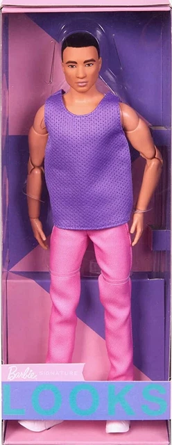 BARBIE LOOKS MODEL #17 Ken Doll African American 2022 Mattel HJW84 £37. ...