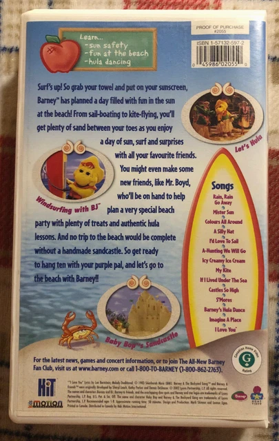 BARNEY'S BEACH PARTY [2002] {HiT Entertainment} | Canadian Clamshell ...