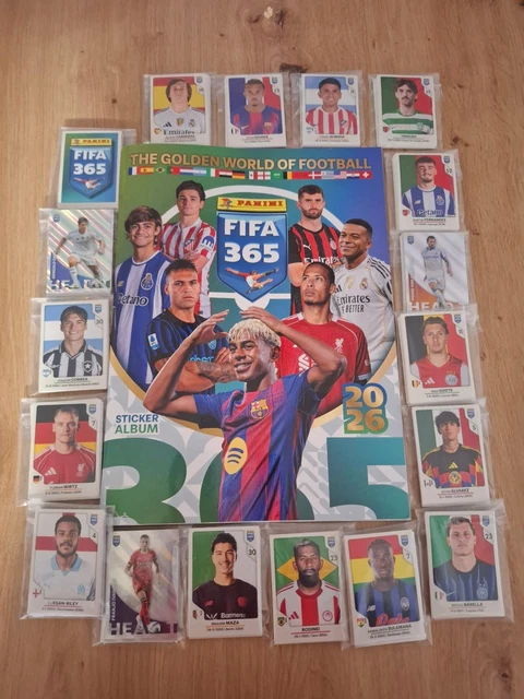 PANINI FIFA 365 Stickers 2026 - Complete Set 1-524 With Softcover Album ...