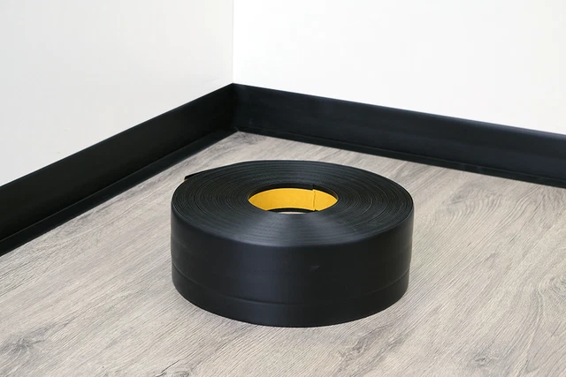 PVC FLEXIBLE SKIRTING BOARD SELF ADHESIVE 50x20mm -5M AND 10M - VARIOUS ...