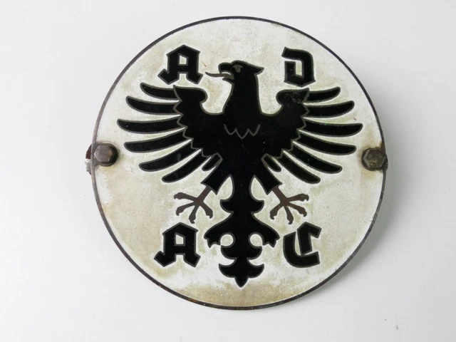 ADAC PLAKETTE EMAILLE Adler Schwarz Weiß Rund 85mm RB-1256 EUR 49,90 ...