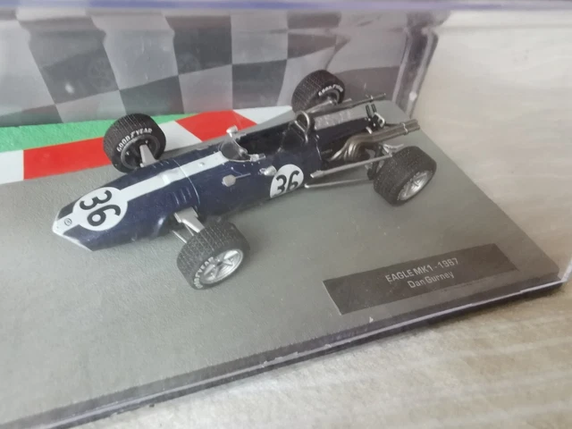 PANINI F1 CAR 1/43 Scale Eagle MK1 1967 Dan Gurney £4.60 - PicClick UK