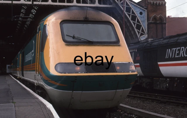 35MM RAILWAY SLIDE - Midland Mainline HST Class 43. 43059 @ St Pancras ...