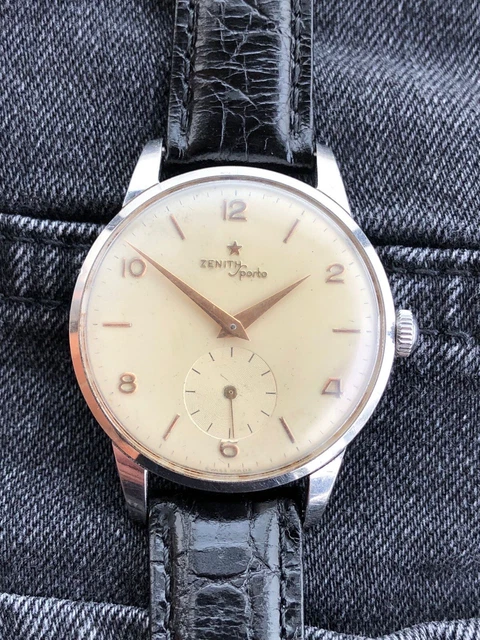 ZENITH SPORTO CAL 40 Oversize Original Dial Rare Vintage Watch EUR 599 ...