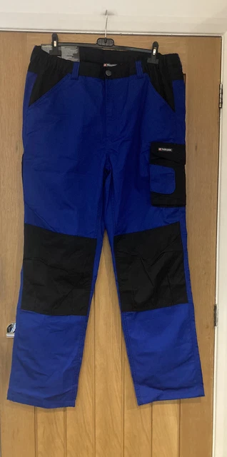 NEW WITH TAGS Mens Parkside Blue Lined Work Trousers Size 40 £6.50 ...
