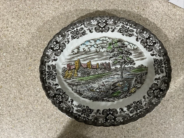 RARE OLDE COUNTRY Castles Plate Hostess Tableware Ironstone Collectible ...