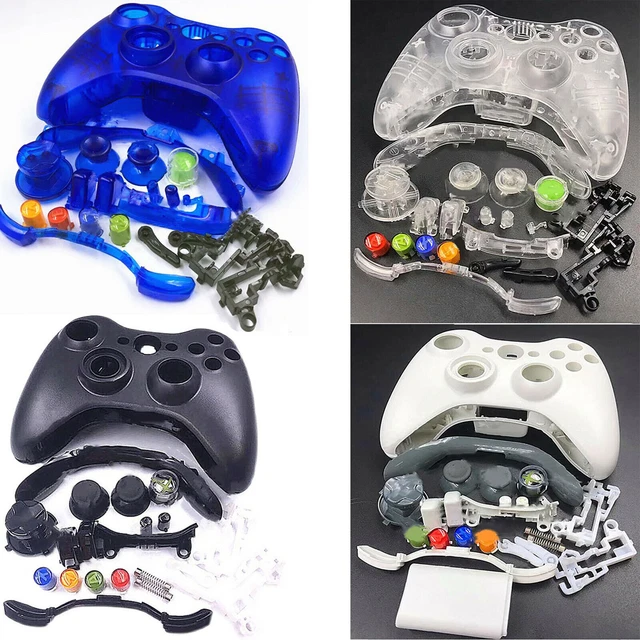 CONTROLLER SHELL FULL Kit Replacement For Xbox360 Wired/Wireless Game ...
