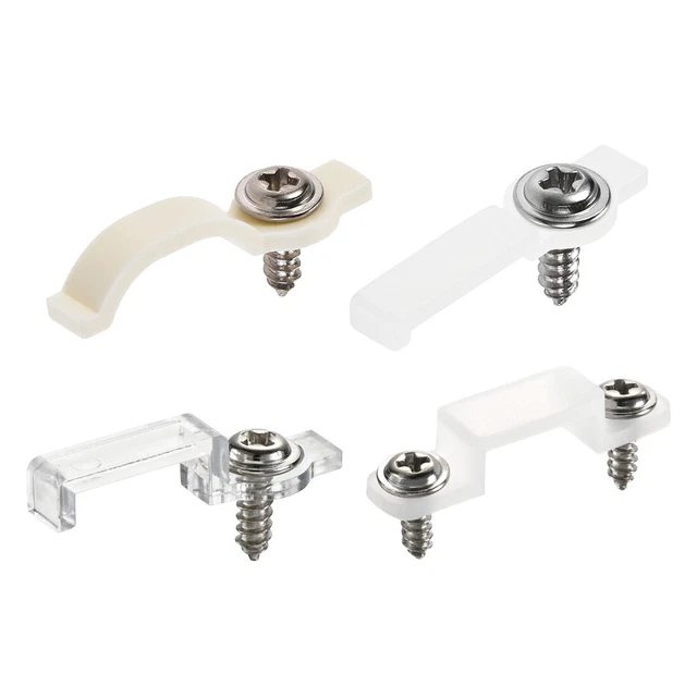 50/100/200/300PCS LED STRIP Mounting Brackets Fixing Clips Clamps ...