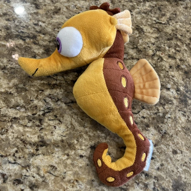 DISNEY STORE FINDING Nemo Sheldon the seahorse 9” plush stuffed animal ...