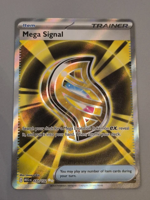 POKEMON TCG MEGA Evolution Mega Signal Full Art Ultra Rare 171/132 £10. ...