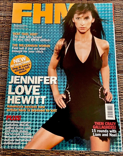 FHM MAGAZINE - October 2002 Rare Malaysian Copy “Jennifer Love Hewitt ...