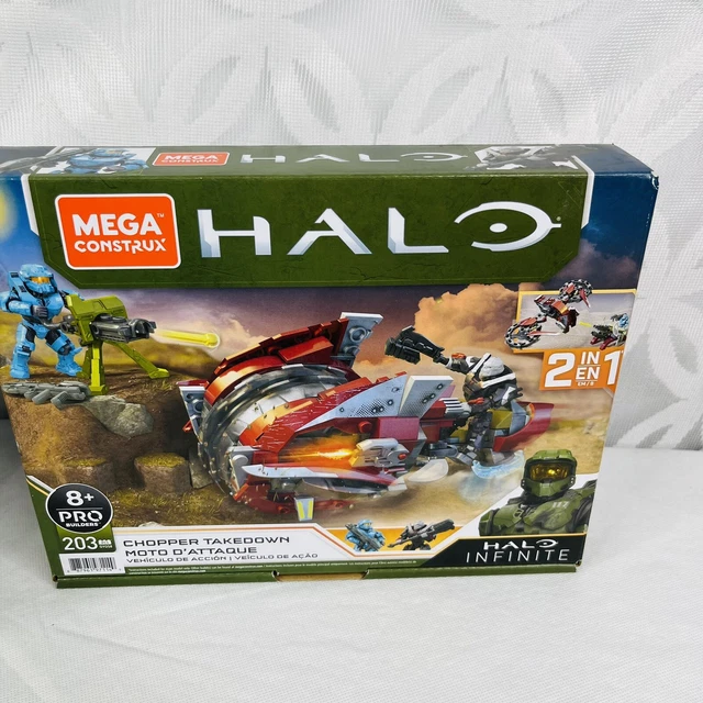 MATTEL MEGA CONSTRUX Halo Chopper Takedown Vehicle Set Halo Infinite £ ...