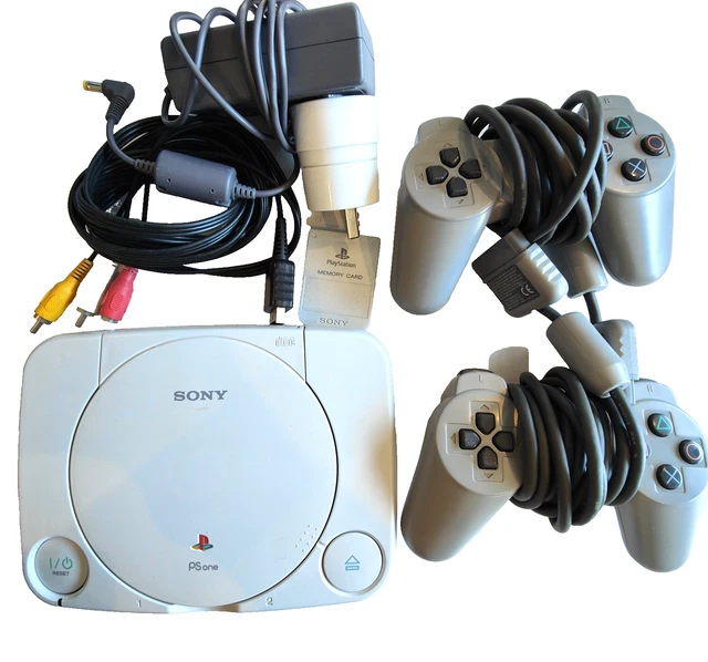 PLAYSTATION 1 CONSOLE SCPH-102 PSOne Sony PS1 slim PAL w/ 2x ...