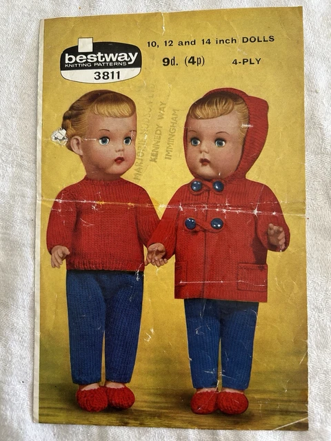 BESTWAY KNITTING PATTERN for doll's duffle set £1.23 - PicClick UK