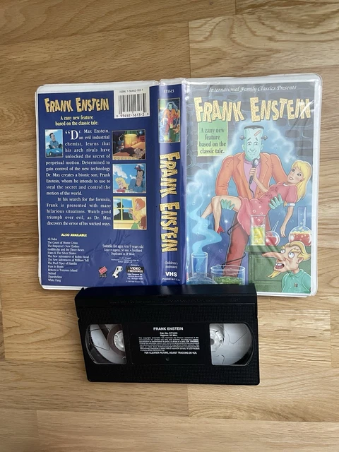 FRANK ENSTEIN 90S Video Treasures VHS Animated Frankenstein Big Box US ...