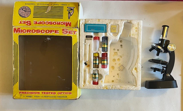 KIBRO, 150X - 600x Hobby Child’s Microscope. Great Prop. Vintage, 50’s ...