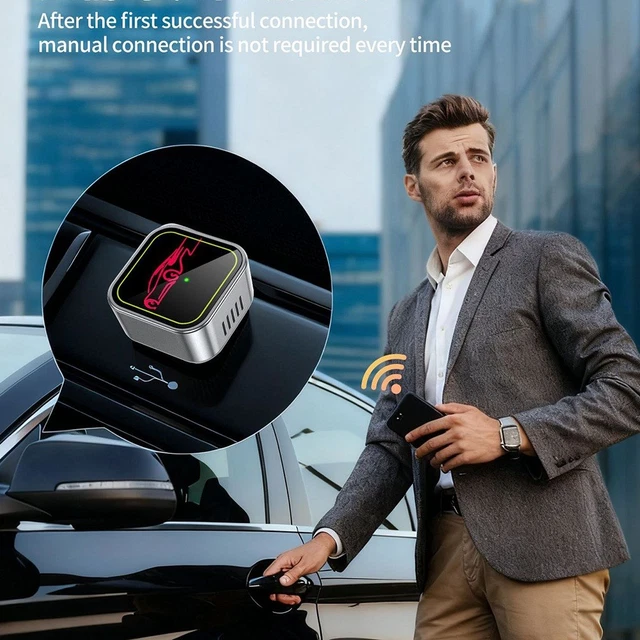 2IN1 CARPLAY Android Auto Adapter AI Box BT+2.4G 5G WIFI USB Dongle6095 ...