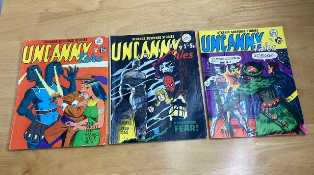 UNCANNY TALES VINTAGE Comic Bundle No: 76, 125, S Alan Class £10.00 ...