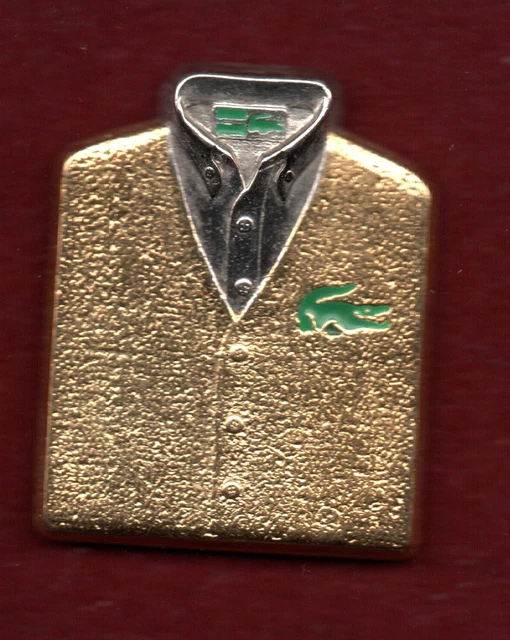 PIN'S ROLAND GARROS 1990 - LACOSTE doré gilet petits boutons - Arthus Bertrand EUR 5,00 ...