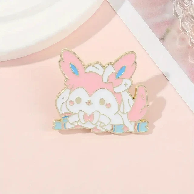 KAWAII JAPANESE ANIME Style Chibi Fox Design Enamel Lapel Pin Badge £4. ...