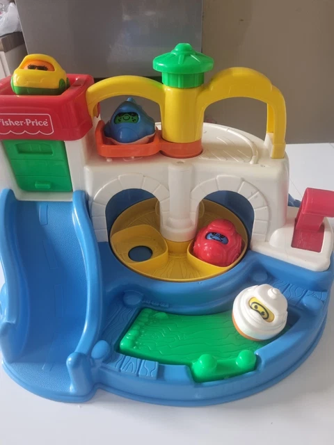 FISHER PRICE ROLL-A-ROUND Action Town & Vehicles. 1998. Vintage ...