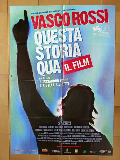 VASCO ROSSI - Questa storia qua Il Film. MANIFESTI CINEMA ORIGINALI ...