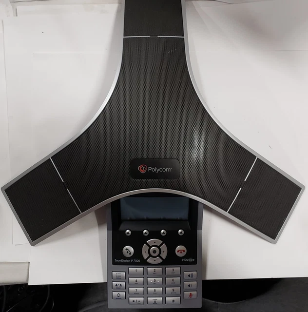 POLYCOM SOUNDSTATION IP 7000 Handsfree VoIP Conference Phone P/N 2201 ...