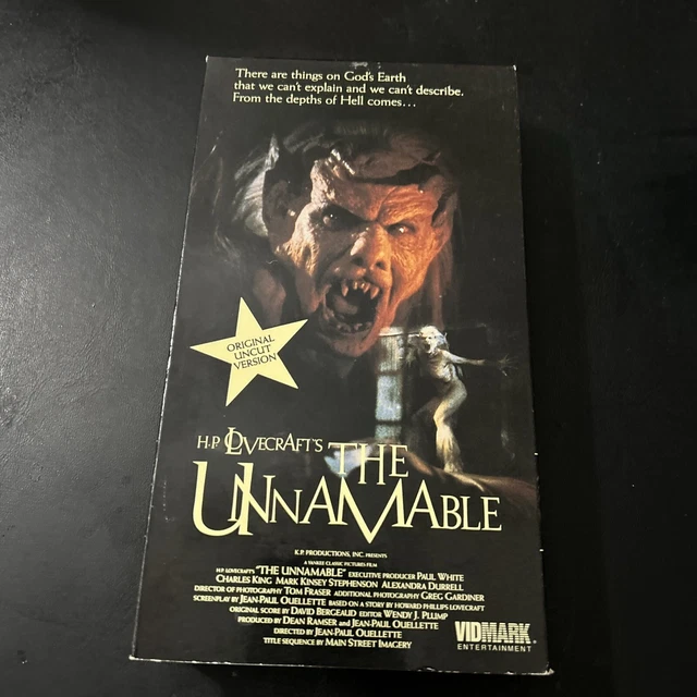 H.P. LOVECRAFTS THE Unnamable (1988), Vidmark Entertainment VHS Great ...