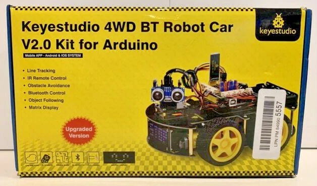 KEYESTUDIO 4WD ROBOT Car Starter Kit for Arduino UNO R3, Bluetooth IR ...