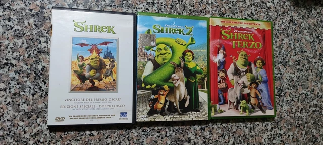 DVD SHREK 1 2 3 (Trilogia) dreamworks, cartoni animati, anime, bambini ...