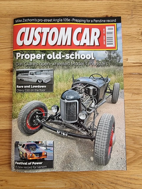 CUSTOM CAR MAGAZINE July 2024 Ford Anglia 105E Chevy V8 Hot Rod Drag ...