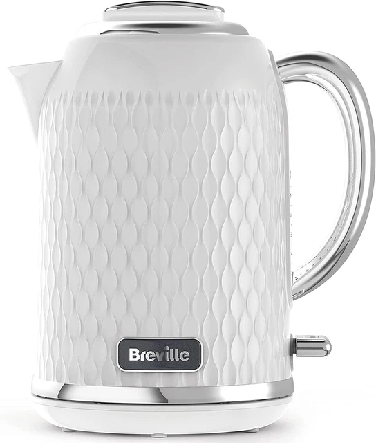 CURVE ELECTRIC KETTLE | 1.7 Litre | 3KW Fast Boil | White & Chrome ...
