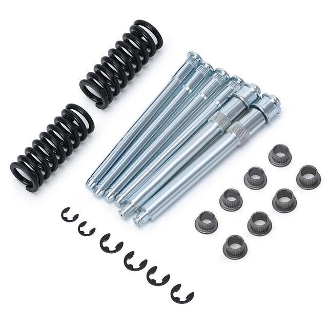 DOOR HINGE ROLLER Pin+Bushing Repair Spring Replacement Front Upper for ...