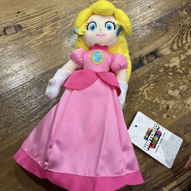 USJ LIMITED PRINCESS Peach Plush Mascot Doll Super Nintendo World Key ...