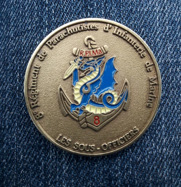 8 RPIMA SOUS-OFF, PARA, Jeton, COIN, INSIGNE Militaire LES VOLEURS DE ...