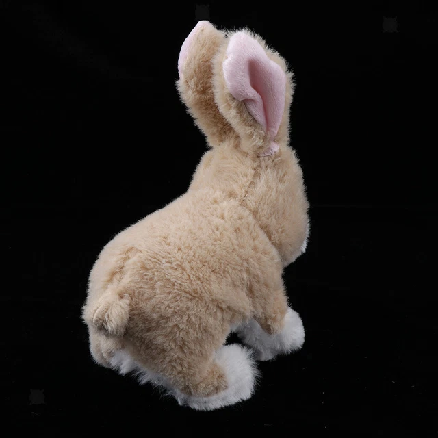 BATTERY OPERATED HOPPING Rabbit Bunny Animated Plush Stuffed Toy, Beige ...