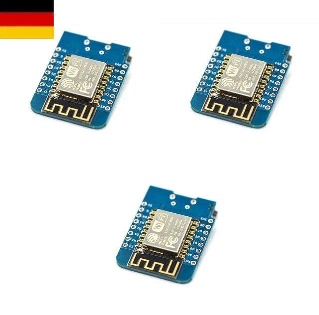 3X D1 ESP8266 Mini WLAN Board Arduino Mikrokontroller Wifi Modul Wemos ... 3X D1 ESP8266 Mini WLAN Board Arduino Mikrokontroller Wifi Modul Wemos ...
