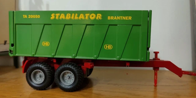SIKU 2885 REMORQUE Brantner Stabilator TRACTEUR 1/32 AGRICOLE FERME ...