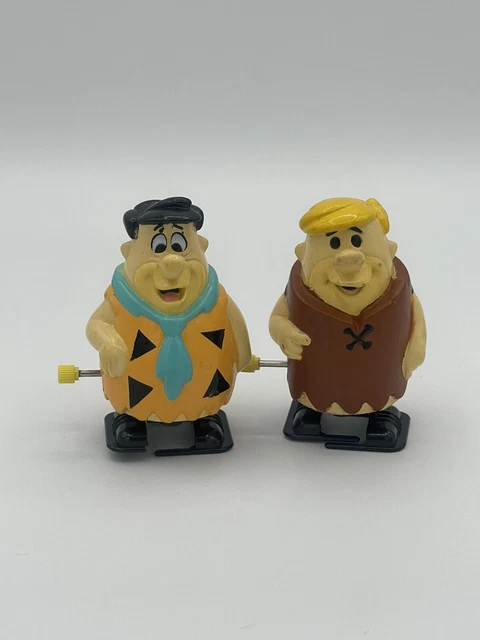 Vintage Hanna Barbera Fred Flintstones And Barney Rubble Windup Toys £ 1934