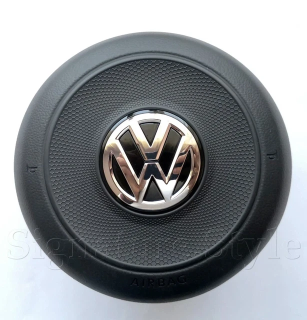 VW GOLF MK7 GTD GTI R STEERING WHEEL AIRBAG 5G0880201 ROUND PERFORATED ...