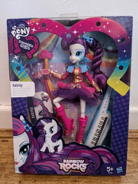 RARE RARITY EQUESTRIA Girls Rainbow Rocks Doll New Rare Rockin ...