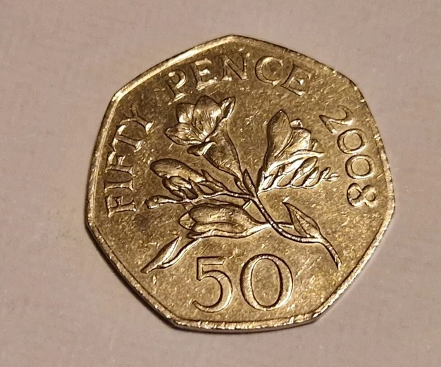 BAILIWICK OF GUERNSEY Freesia Flower 50p Coin 2008 £0.85 - PicClick UK