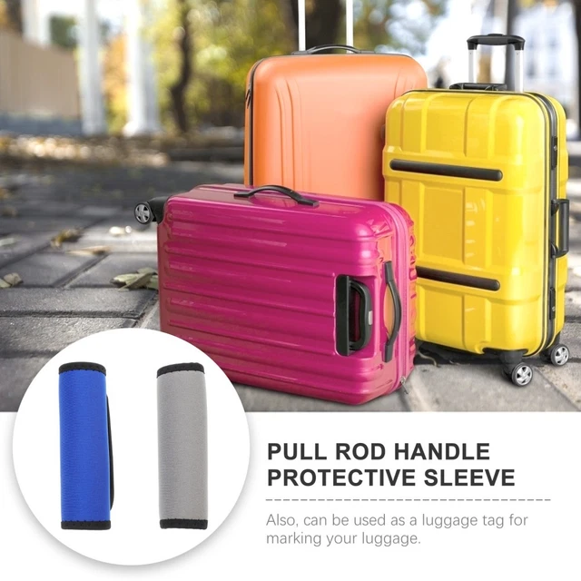 2 PCS NEOPRENE Handle Sleeves Luggage Wraps Bag Cover Handles Covers ...