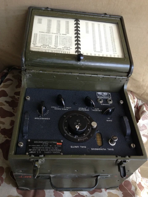 WW2 SIGNAL CORPS U.S ARMY Frequency Meter BC-221-AE PHILA -43 £250.00 ...
