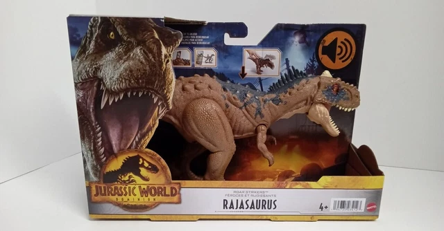 MATTEL JURASSIC WORLD Dominion Roar Strikers RAJASAURUS Dinosaur Toy ...