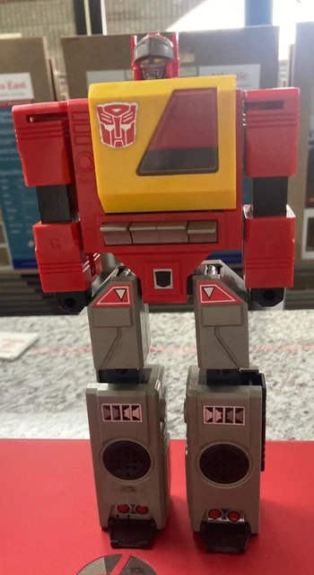 VINTAGE TRANSFORMERS G1 Autobot Blaster Cassette Lettore Hasbro Takara ...